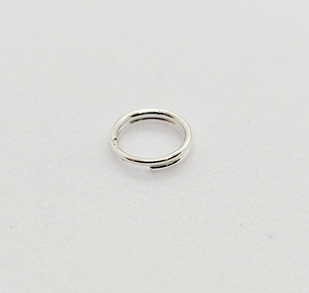 100 Pieces 6 Mm Silver Split Rings - Etsy
