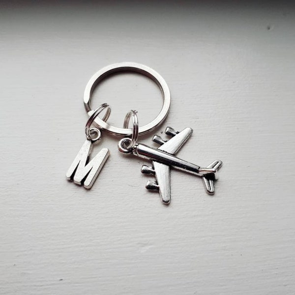 Airplane Personalized Keychain - Etsy
