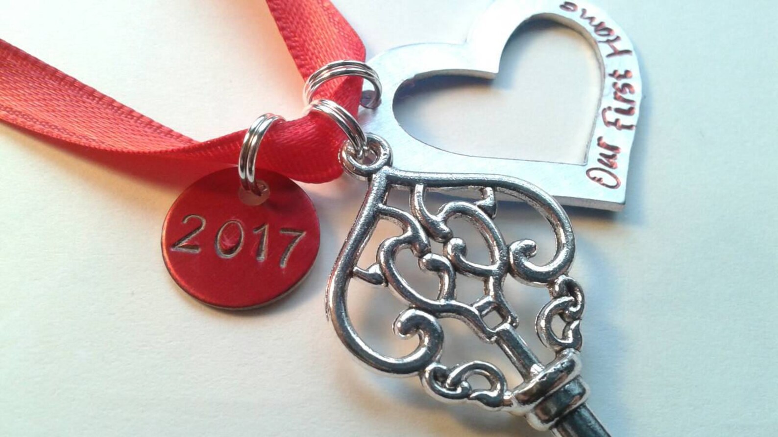 Our First Home Personalized Hand Stamped New House Christmas Ornament ...