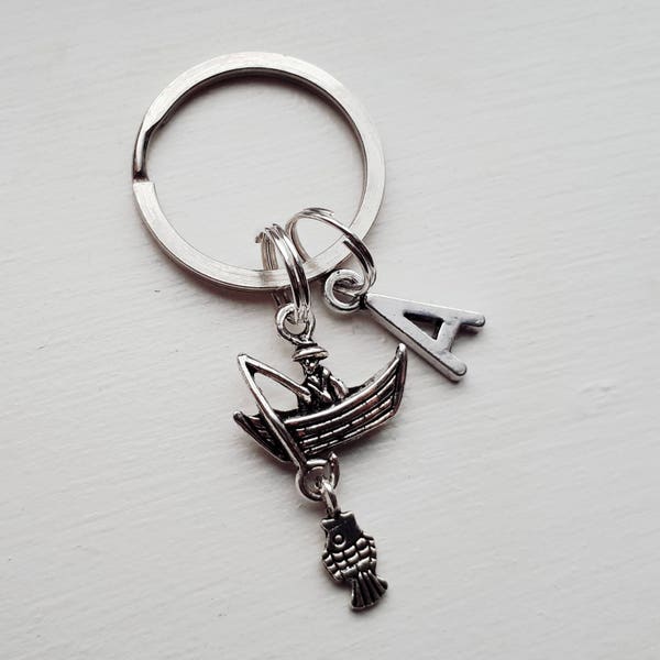 Fishing Keychain - Etsy