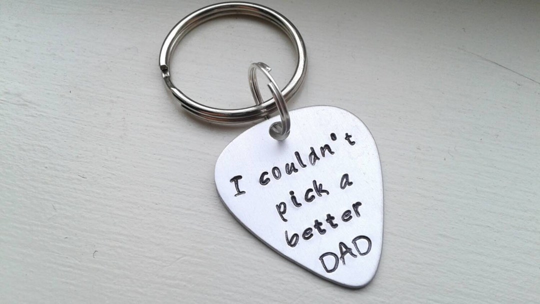 Father's Day I Couldn't Pick A Better Dad Hand Stamped Aluminum Guitar ...