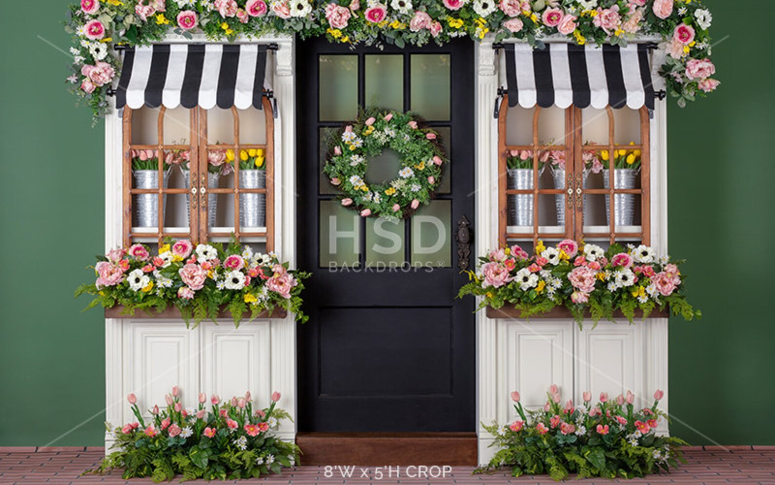 Flower Shop Spring Backdrop Spring Photo Backdrop Easter - Etsy