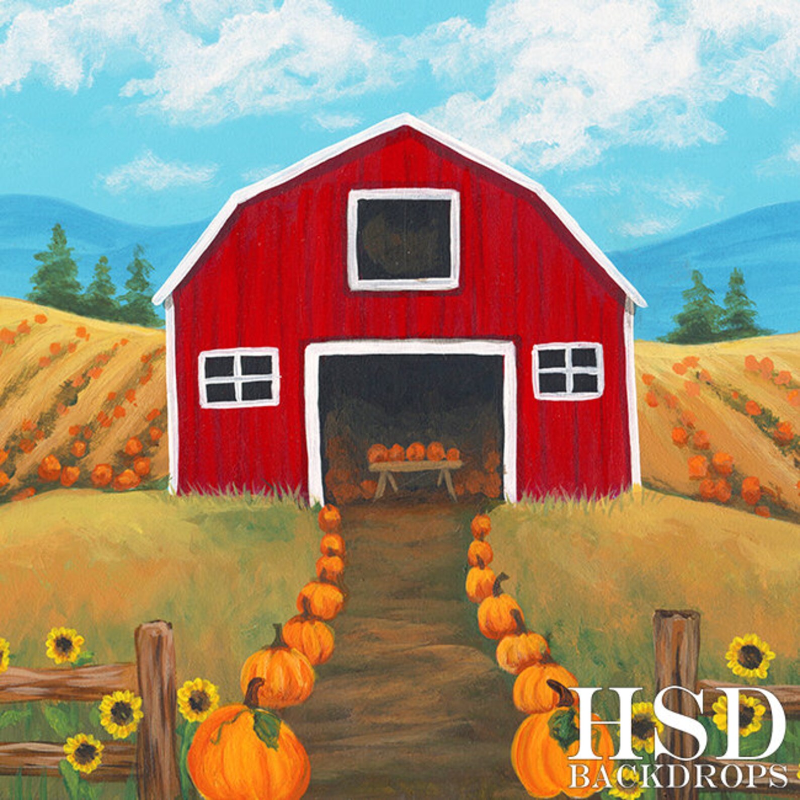 Red Barn Fall Photo Backdrop Fall Photography Backdrop Fall - Etsy