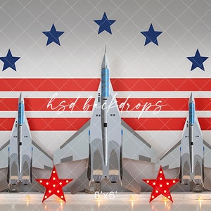 Fighter Jet Backdrop - Printed Photography Backdrop - Top Gun Training ...
