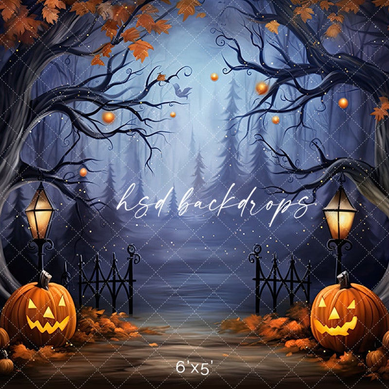 Halloween Backdrop - Etsy