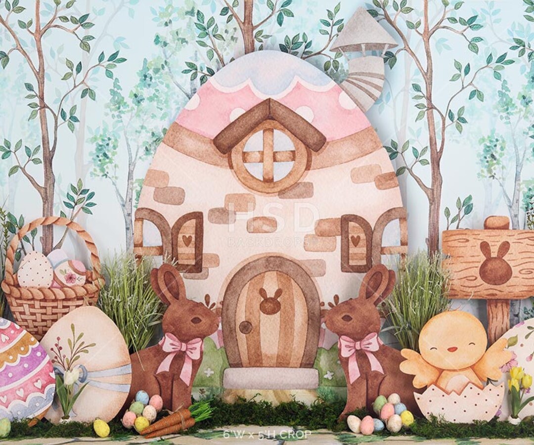 Spring Backdrop, Easter Backdrop, Spring Photo Backdrop, Easter ...