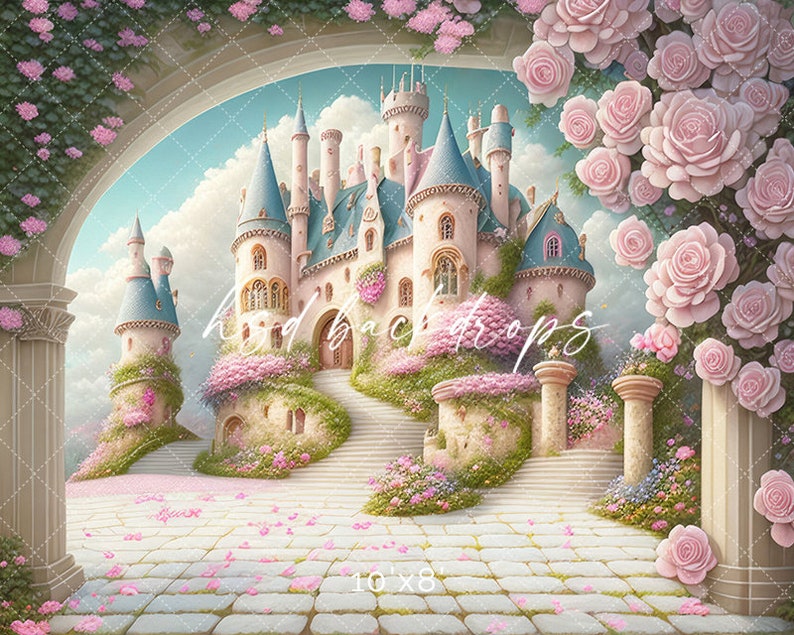 Princess Castle Backdrop Castle Backdrop for Party Castle - Etsy