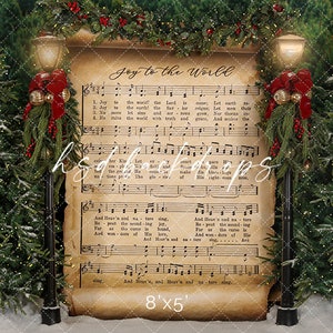 Christmas Choir Backdrop for Photography, Church Christmas Photo ...