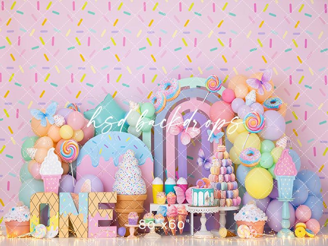 Sweet One Backdrop - 1st Birthday Backdrop - Girls Cake Smash ...
