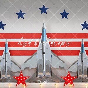 Fighter Jet Backdrop - Printed Photography Backdrop - Top Gun Training ...
