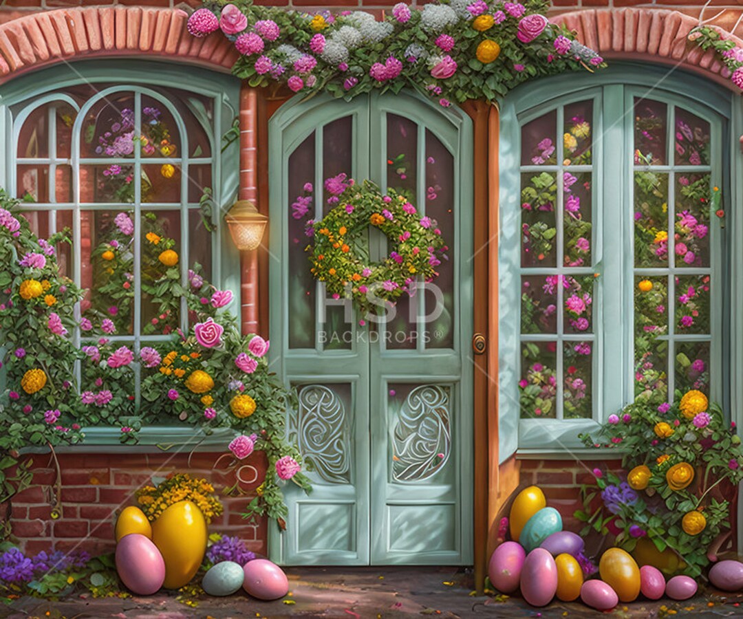 Easter Backdrop for Photography, Easter Bunny Photoshoot Backdrop ...