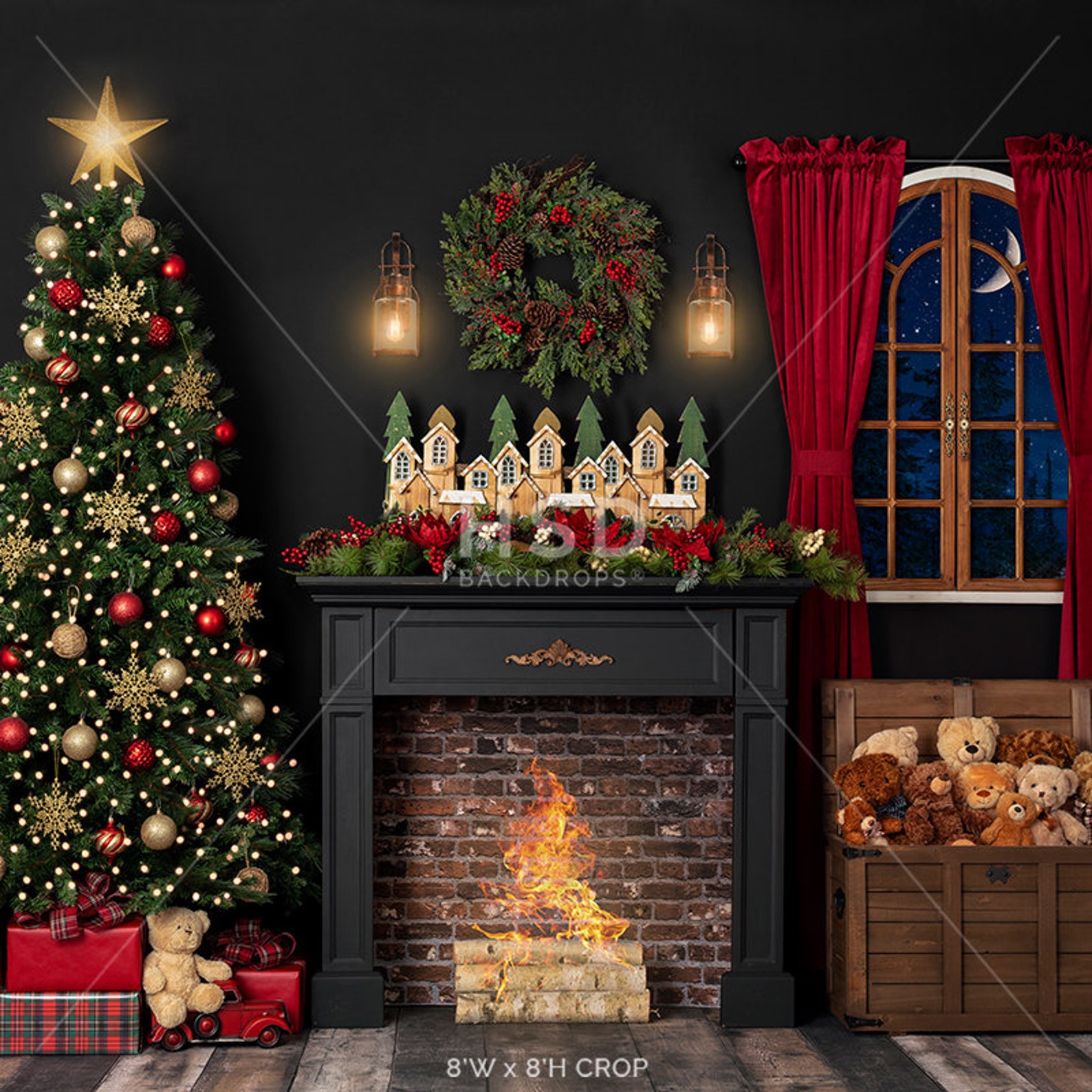 Christmas Backdrop Christmas Photo Backdrop Christmas - Etsy