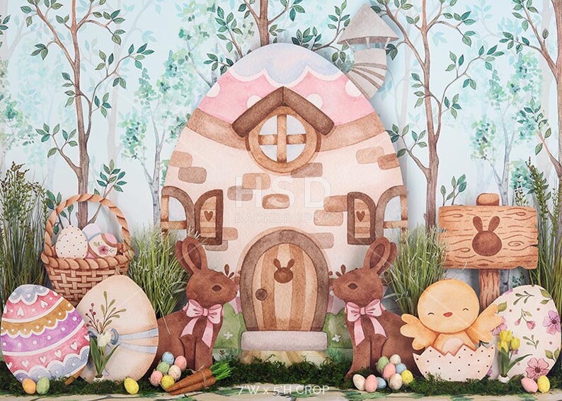 Spring Backdrop Easter Backdrop Spring Photo Backdrop - Etsy