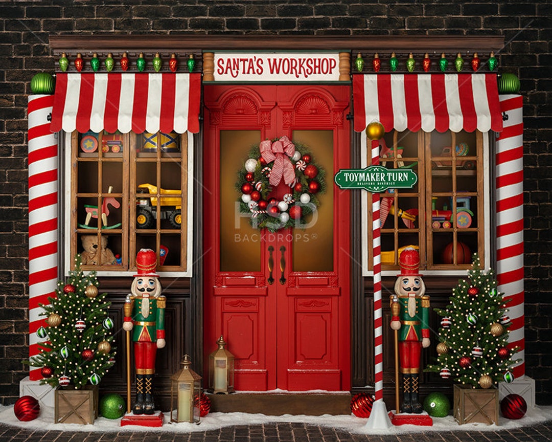 Inside Santas Workshop Background