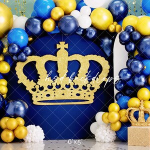 Royal Prince Backdrop - Prince Theme Birthday Backdrop - Printed ...