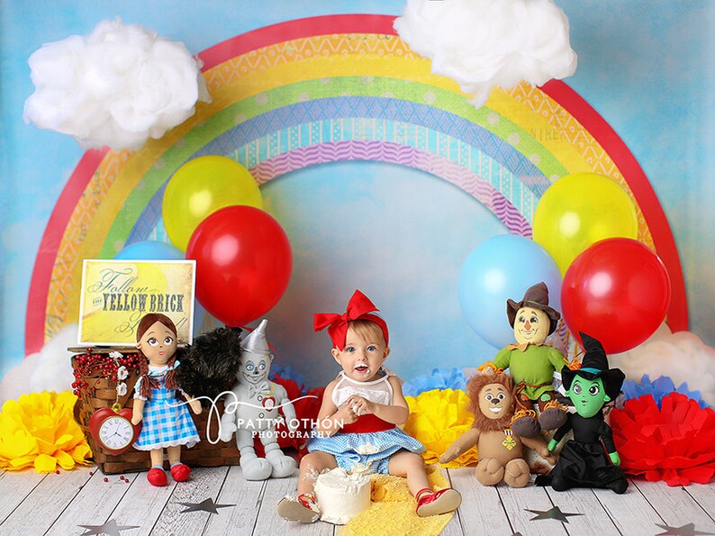 Rainbow Photography Backdrop Vinyl Photography Background | Etsy