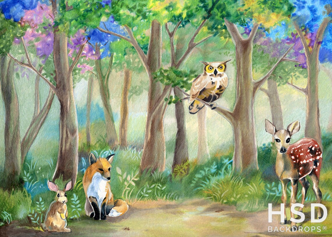 Woodland Spring Photography Backdrop Spring Photo Prop | Etsy