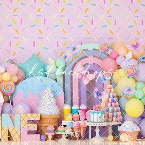 Sweet One Backdrop - 1st Birthday Backdrop - Girls Cake Smash ...