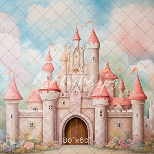 Princess Castle Birthday Backdrop - Storybook Theme Backdrop - Printed ...