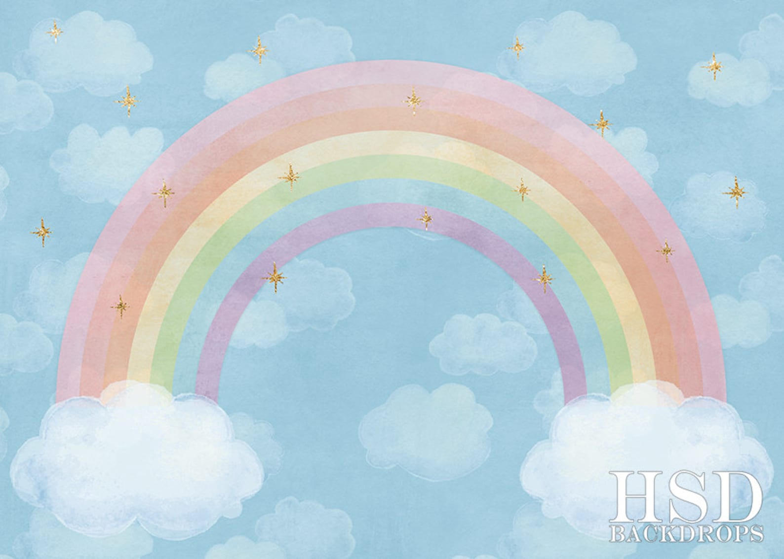 Pastel Rainbow Photography Backdrop Vinyl Canvas Unicorn - Etsy