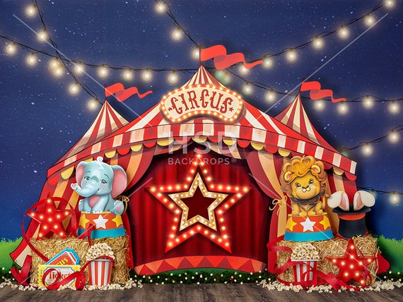 Circus Photography Backdrop Circus Photo Backdrop Circus - Etsy