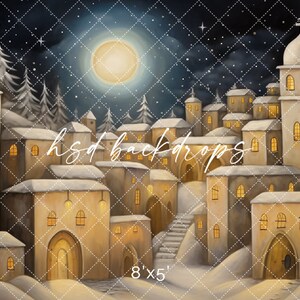 Bethlehem Backdrop for Photography, Christmas Church Backdrop, Holiday ...