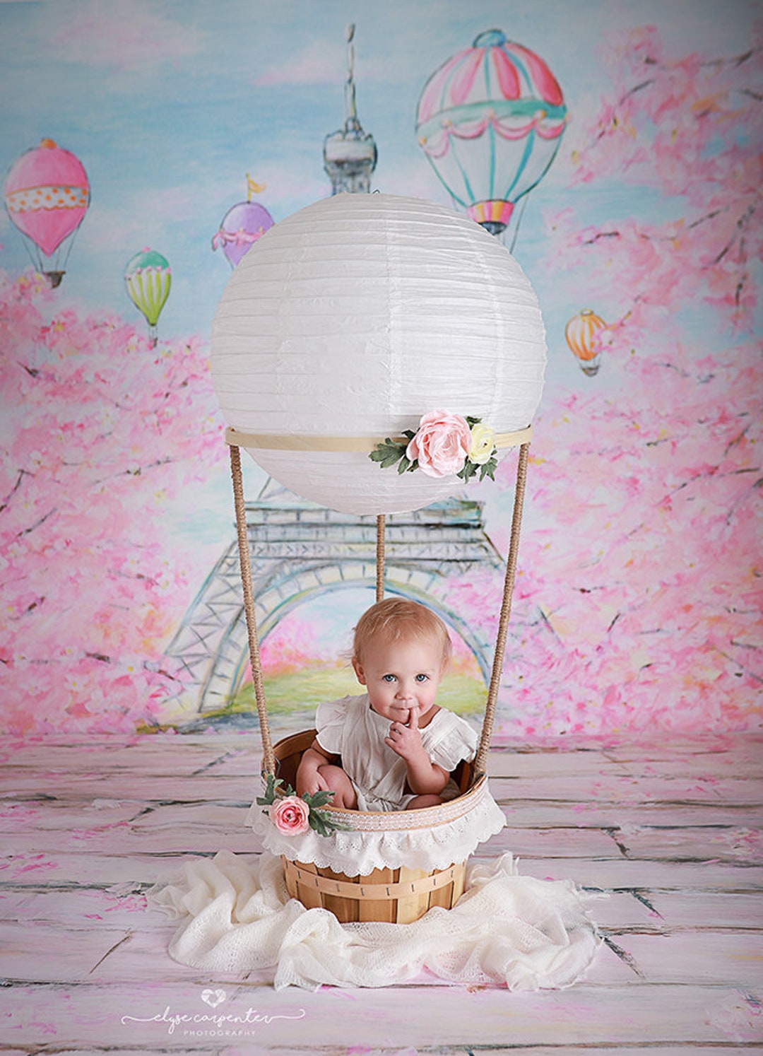 Paris Spring Photography Backdrop | Spring Photo Prop | Easter Photo ...
