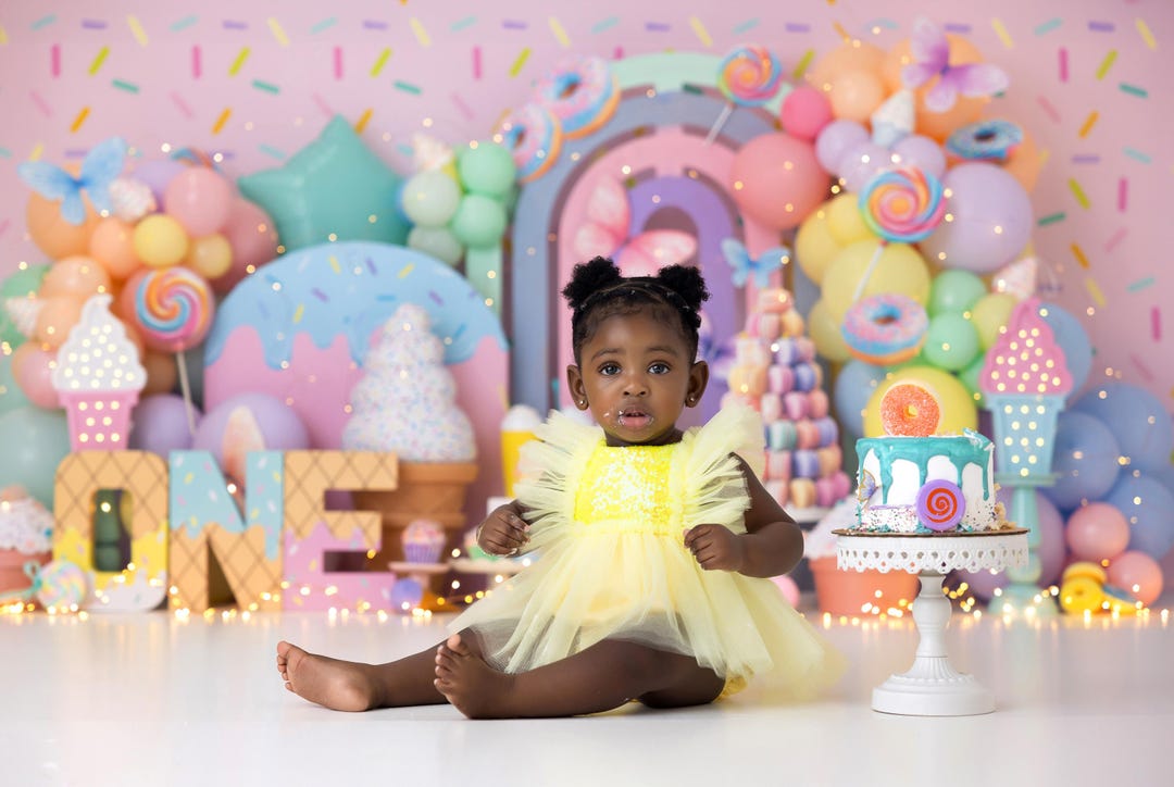 Sweet One Backdrop - 1st Birthday Backdrop - Girls Cake Smash ...