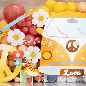 Groovy Photo Backdrop - Two Groovy - Groovy Baby - Cake Smash Backdrop ...