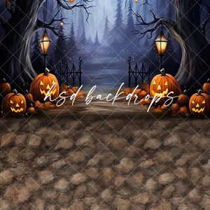 Halloween Backdrop for Pictures, Large Halloween Party Backdrop ...