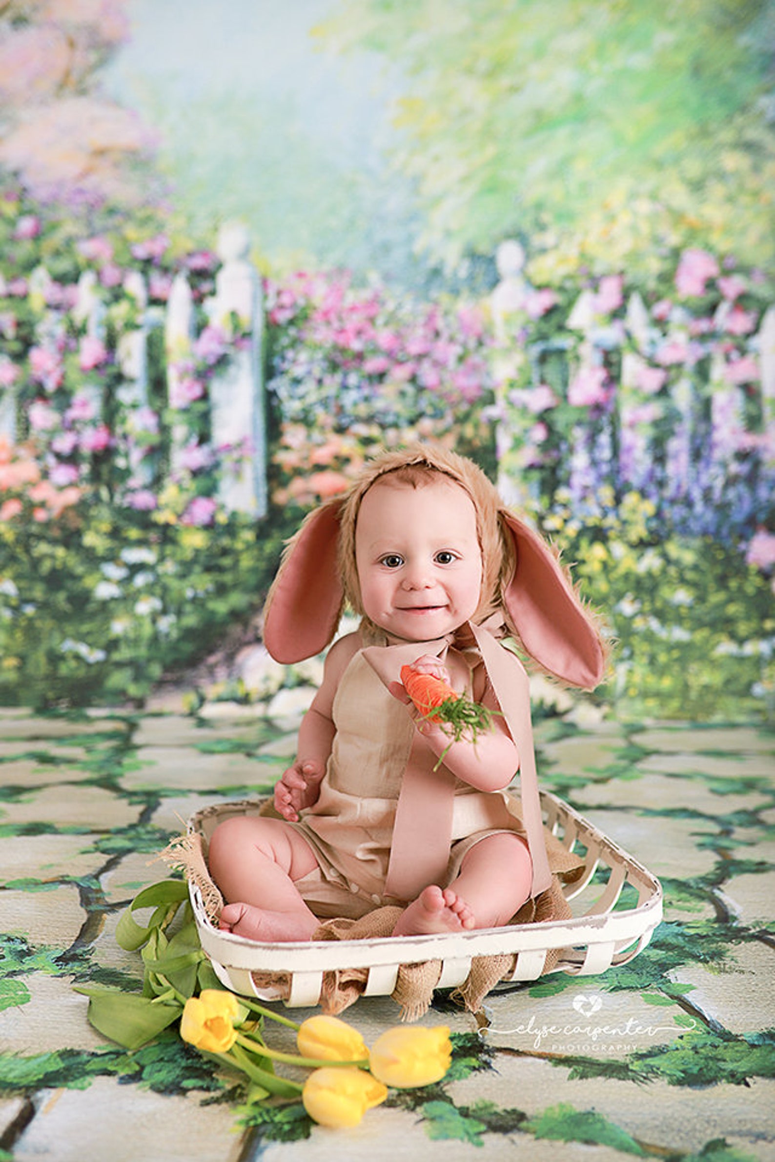 Garden Fence Photography Backdrop Spring Photo Prop Spring - Etsy