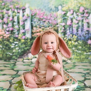 Garden Fence Photography Backdrop | Spring Photo Prop | Spring Photo ...