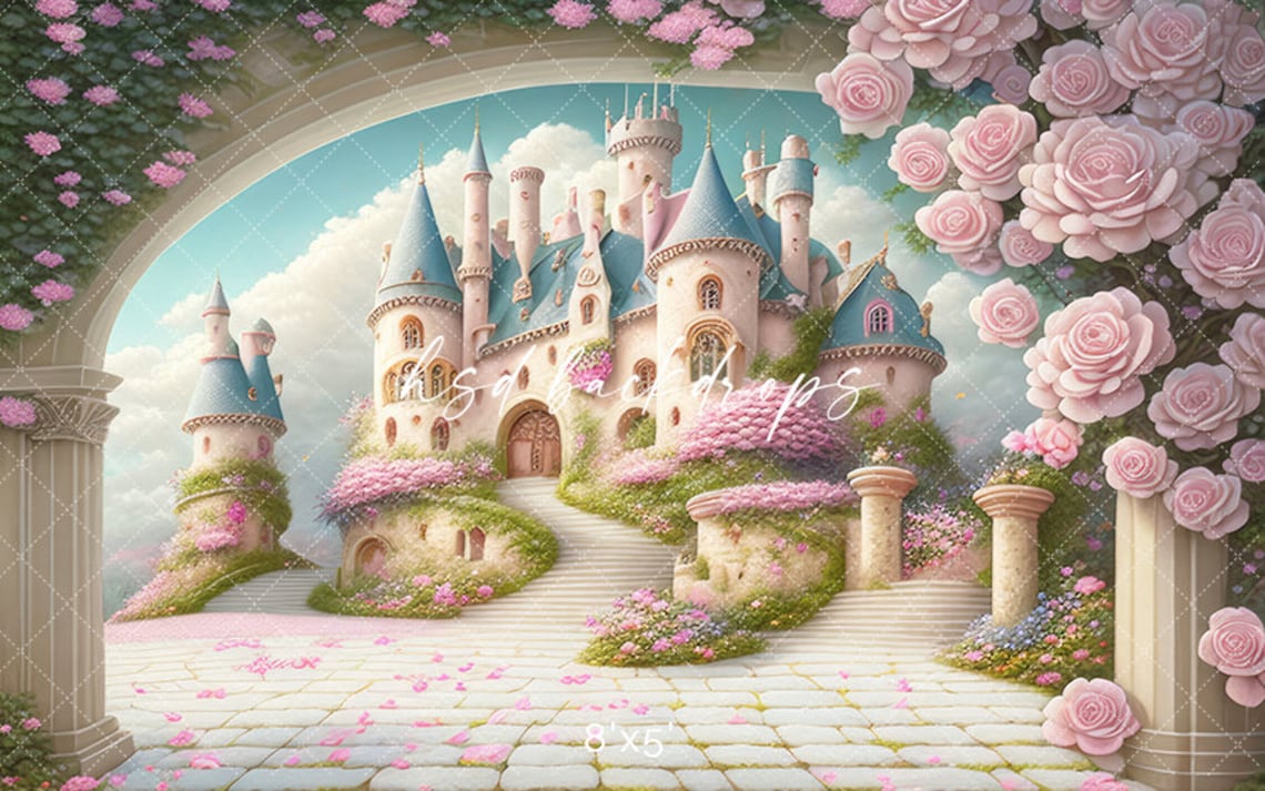 Princess Castle Backdrop Castle Backdrop for Party Castle - Etsy