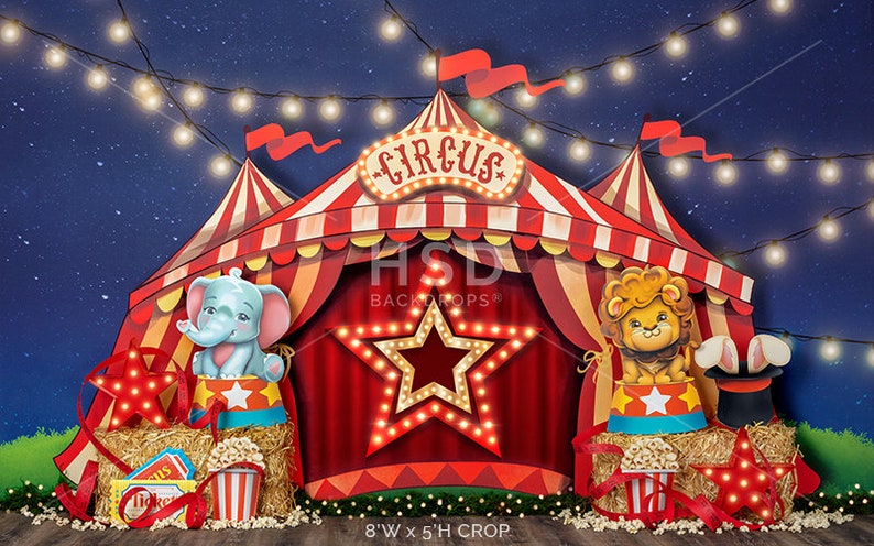 Circus Photography Backdrop Circus Photo Backdrop Circus - Etsy