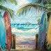 Surfer Backdrop for Photography Beach Shore Photo Backdrop Summer ...