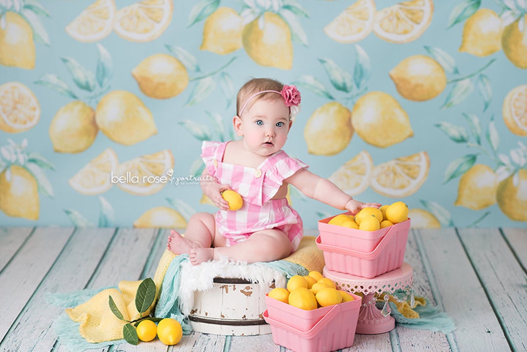 Lemon Photography Backdrop Vinyl, Newborn Photo Props, Canvas Photo ...