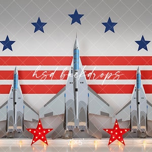 Fighter Jet Backdrop - Printed Photography Backdrop - Top Gun Training ...