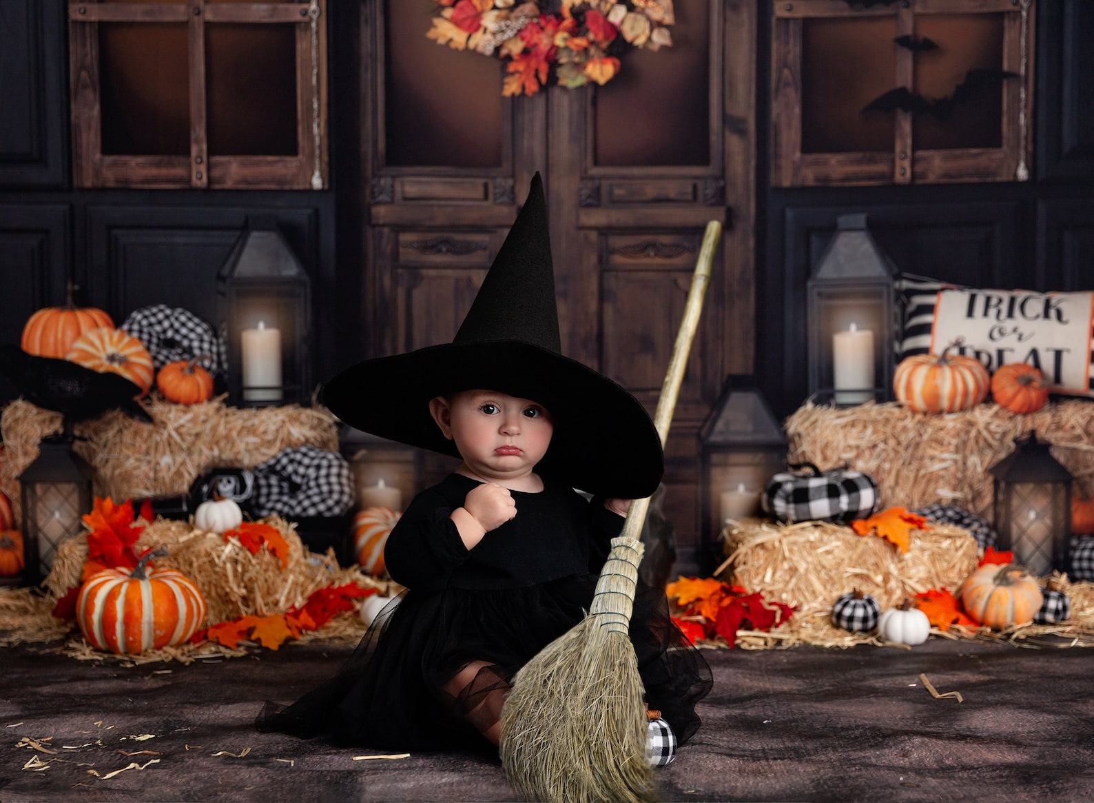Halloween Backdrop Fall Photo Backdrop Autumn Backdrop for - Etsy