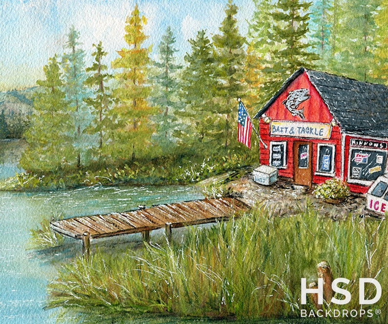 Fishing Photography Backdrop Spring Photo Prop Boys Photo - Etsy