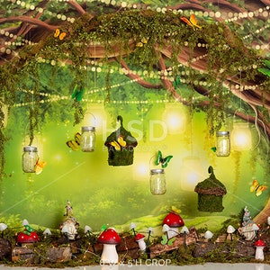 Enchanted Forest Backdrop | Enchanted Garden Backdrop Cake Smash ...