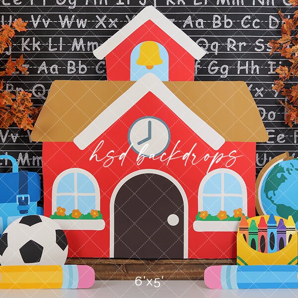 School Backdrop - Etsy