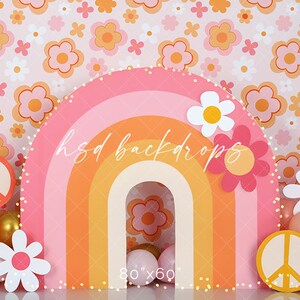 Groovy One Backdrop - Printed Photography Backdrop - Boho Birthday ...