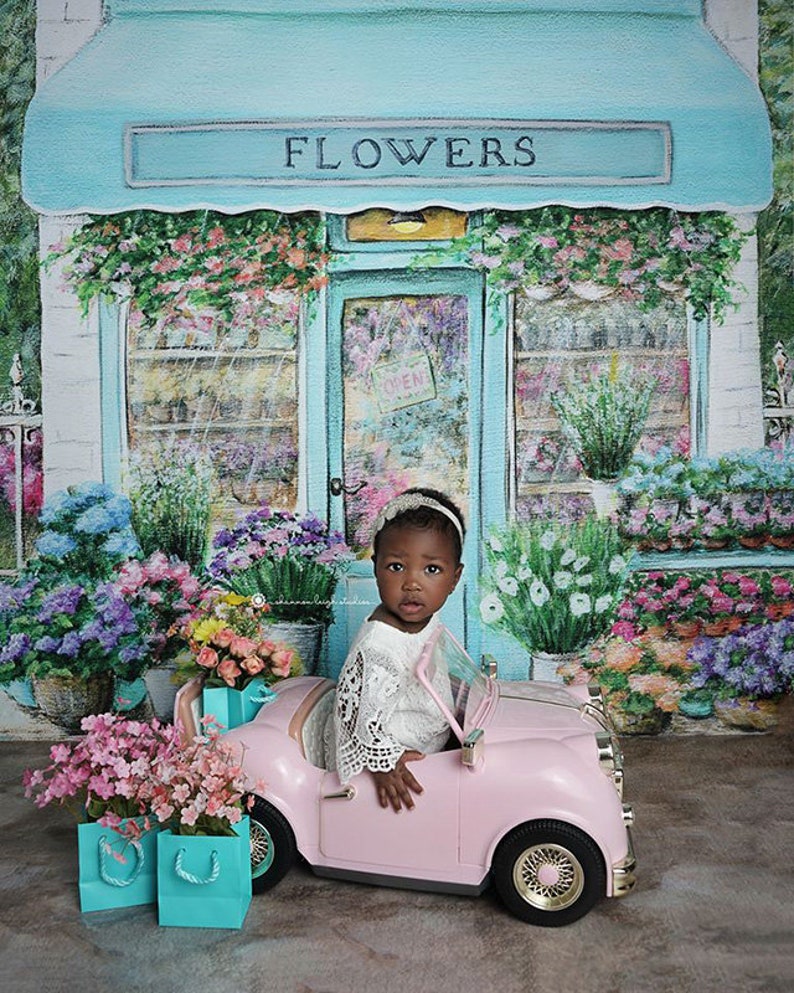 Flower Shop Photography Backdrop Spring Photo Prop Spring - Etsy