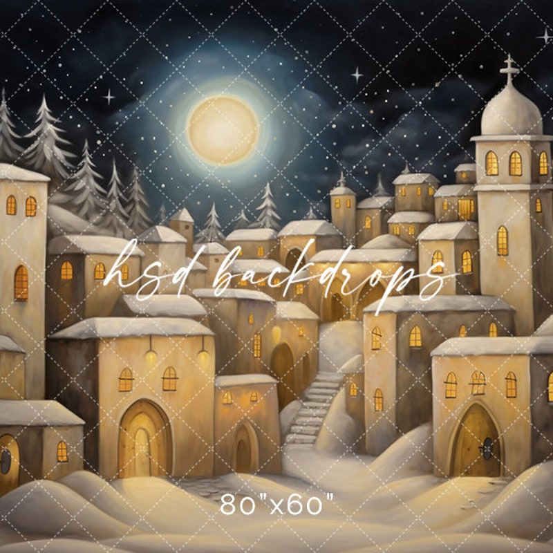 Bethlehem Nativity Backdrop - Etsy