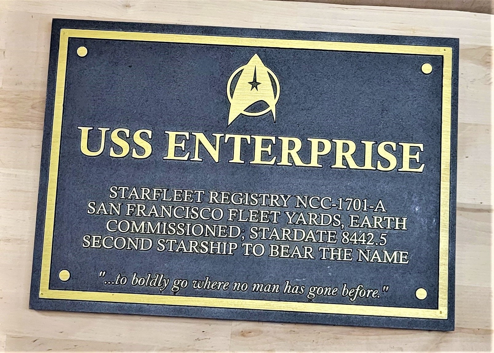 Star Trek Dedication Plaques