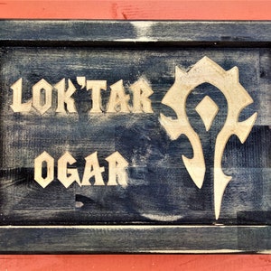 Horde Lok'tar Ogar World of Warcraft Valet Tray Dump Cellphone Keys ...