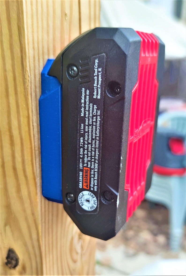 Bosch Tools Cordless 18v Battery Holder Mount Hanger Storage - Etsy