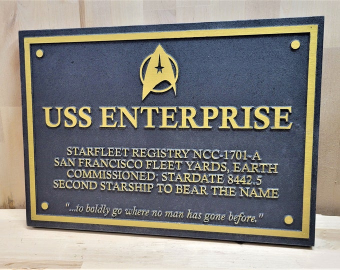 Star Trek Starfleet Command Badge Sign | United Federation of Planets ...