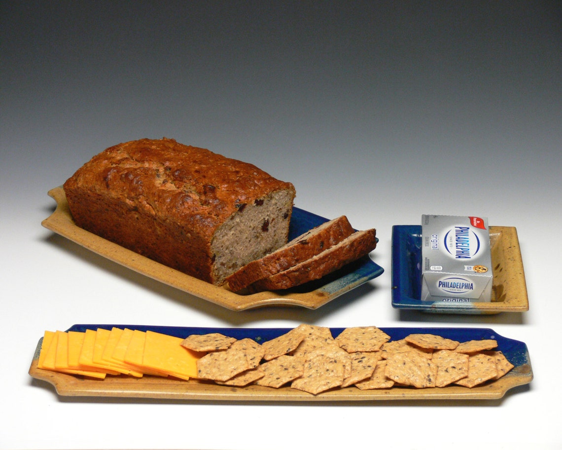 Pottery Serving Trays Set of 3 Tray Set Stoneware Trays - Etsy