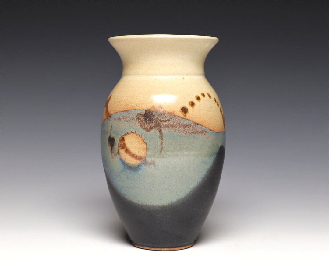Stoneware Flower Vase, Pottery Vase, Hand Thrown Vase, Ceramic Vase - Etsy